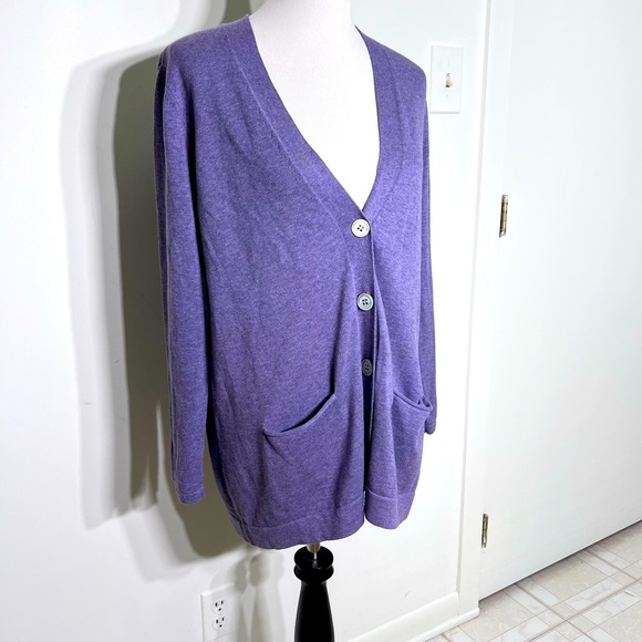 J. Jill | Sweaters | Jjill Deep V Long Cotton All Weather Classic ...